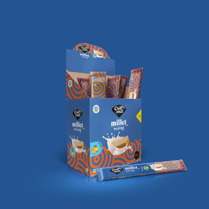 Millet Wafers Orange Flavour (30pcs)